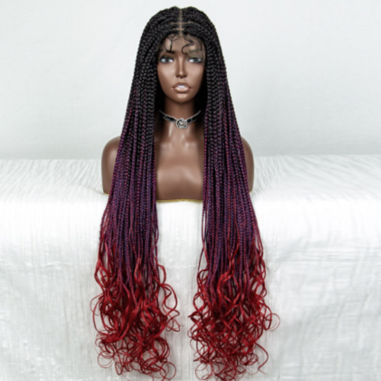 36" Square Knotless Double Full Lace Box Braided Wig -SuperNova Hair