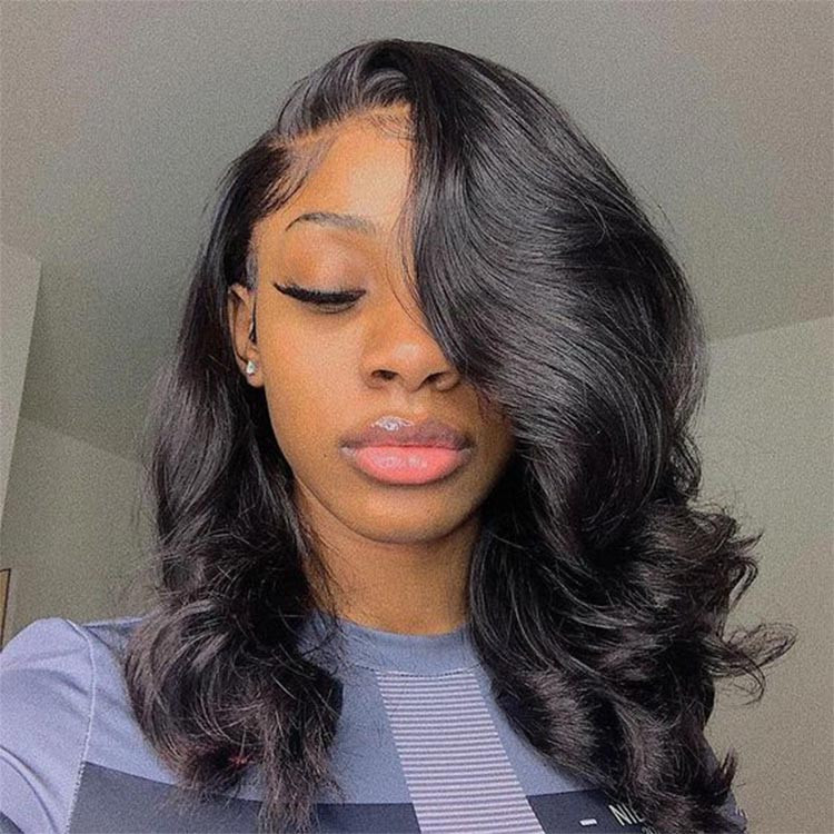 Short Natural Looking Wig Body Wave Bob Lace Wig -SuperNova Hair