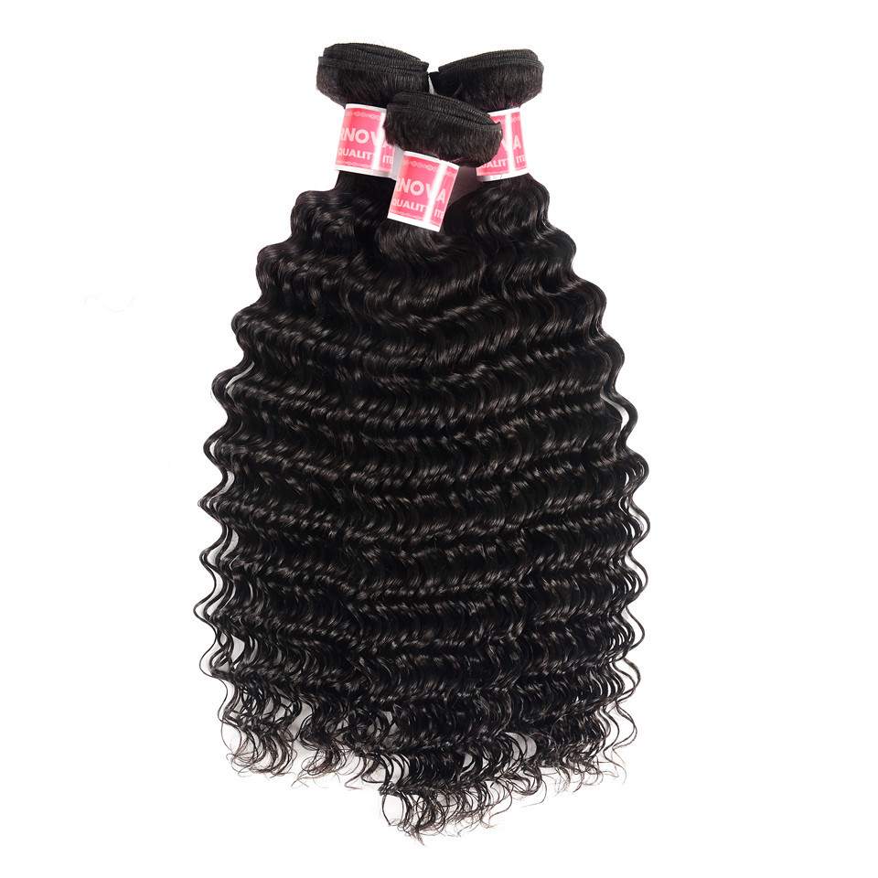 Cheap Deep Wave 3 Bundles Virgin Human Hair Weave -SuperNova Hair