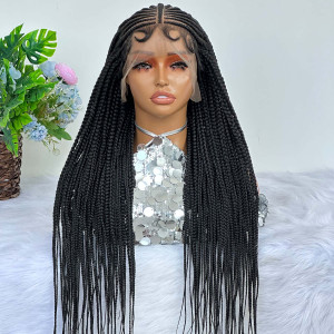 High Quality Synthetic Braided Full Lace Front Wigs For Women ...