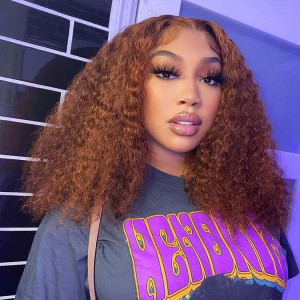 Virgin Remy Human Hair | Curly Burgundy Hair Wigs -SuperNova Hair