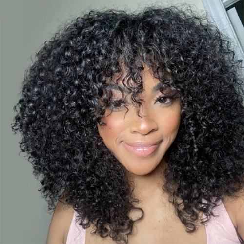 Virgin Remy Human Hair | Curly Burgundy Hair Wigs -SuperNova Hair